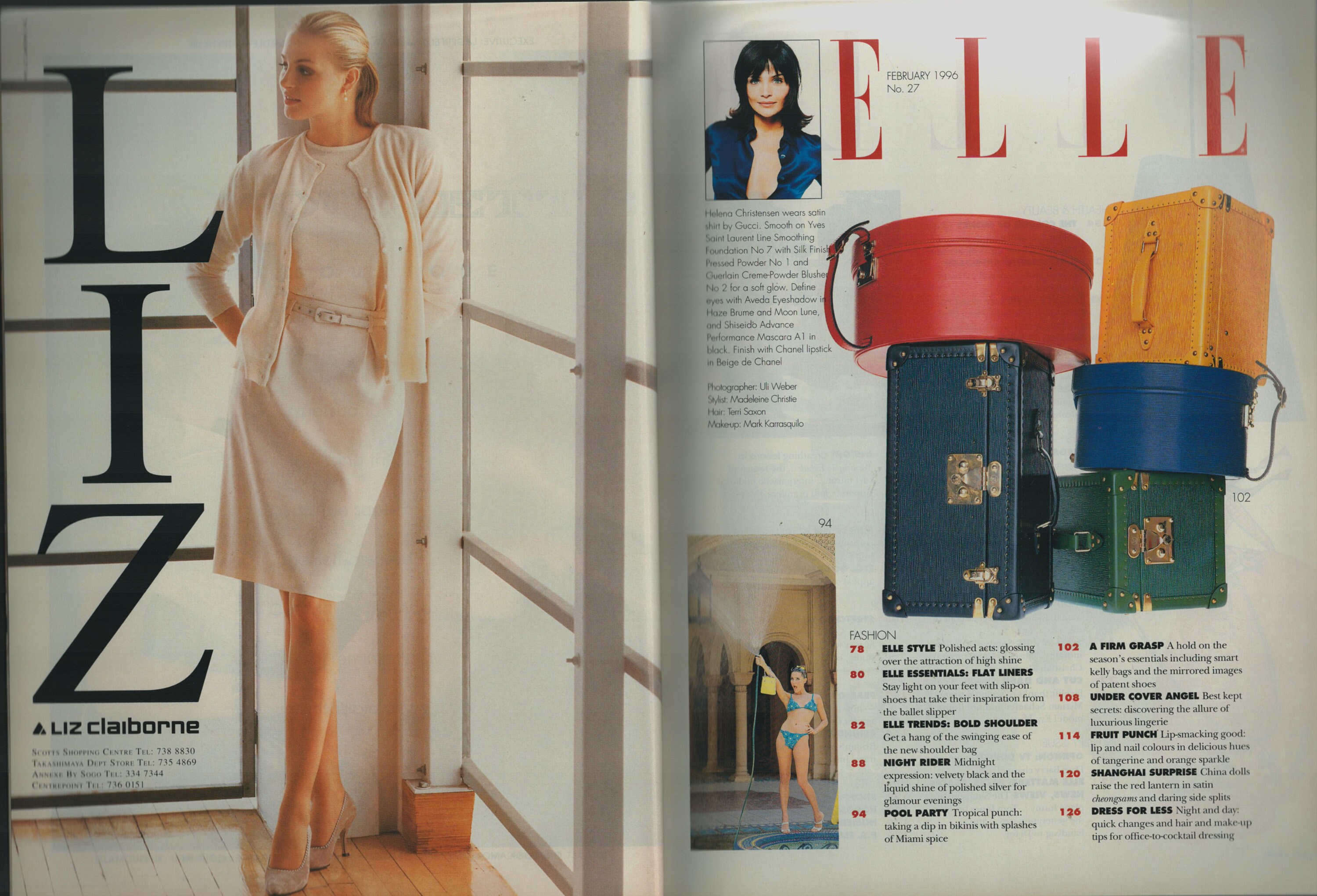 Elle Feb 1996 No 27 Singapore Issue Foreign Rare Vintage Fashion ...
