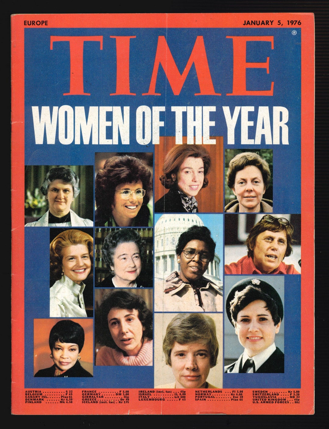 TIME JAN 5 1976 Vintage Magazine Women of the Year - Etsy
