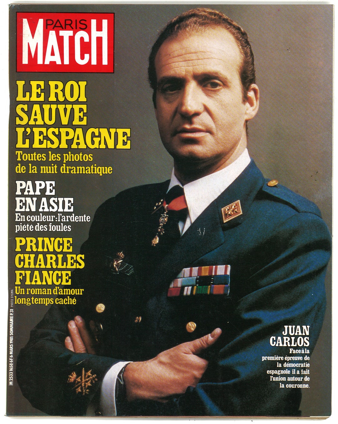 Paris Match No 1658 March 6 1981 Foreign Original Vintage Weekly ...