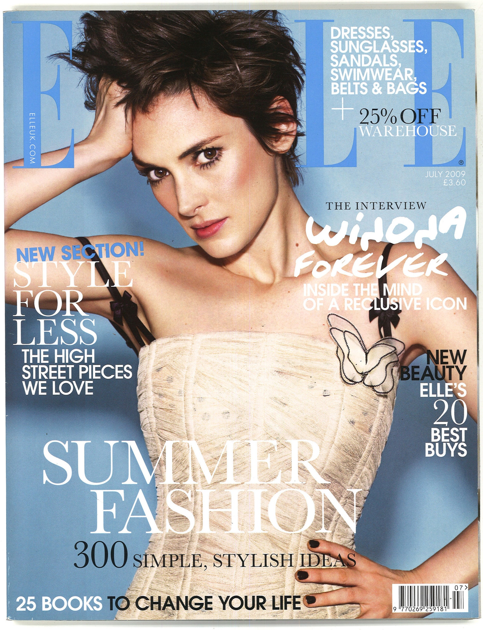 Elle July 2009 UK British Original Summer Fashion Magazine Gift ...