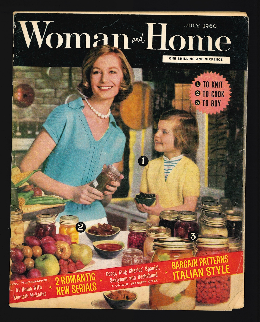 Woman and Home July 1960 Vintage Women’s Magazine Knitting Patterns ...