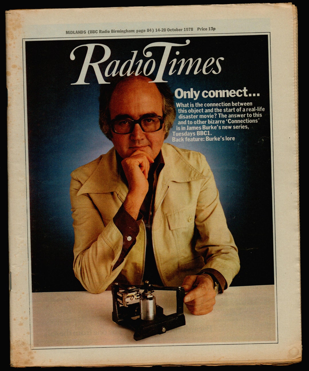 Radio Times Magazine Oct 14-20 1978 James Burke Blue Peter 20th/kris Kristofferson/vanessa ...