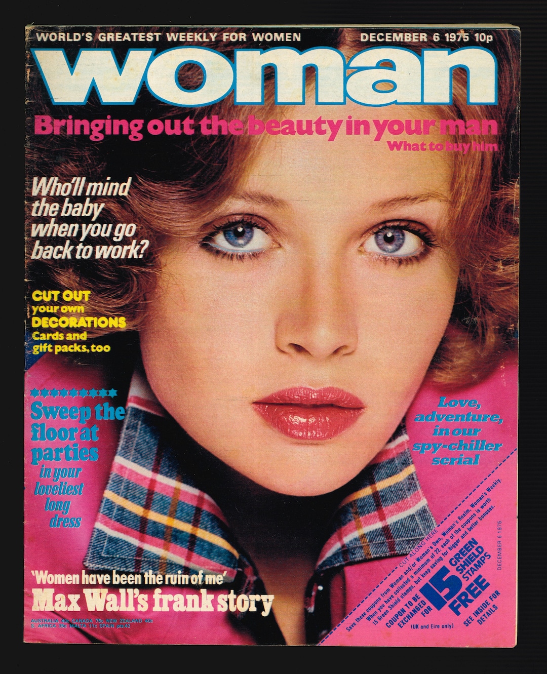 Woman Dec 6 1975 Vintage Magazine Fashion Beauty Cooking - Etsy
