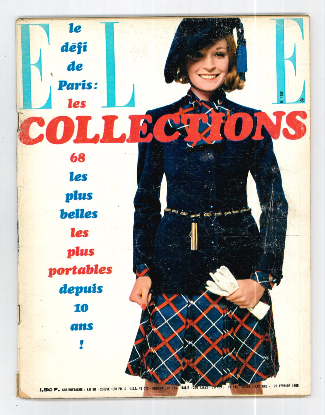 Elle Feb 29 1968 French Edition Vintage Magazine - Etsy