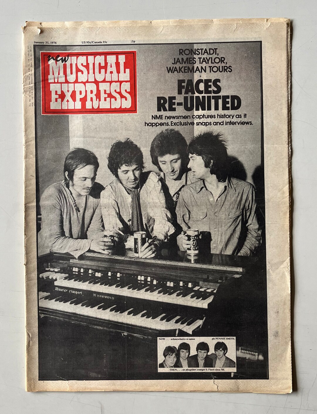 NME Jan 31 1976 Original Music Magazine Small Faces James Taylor Rick ...