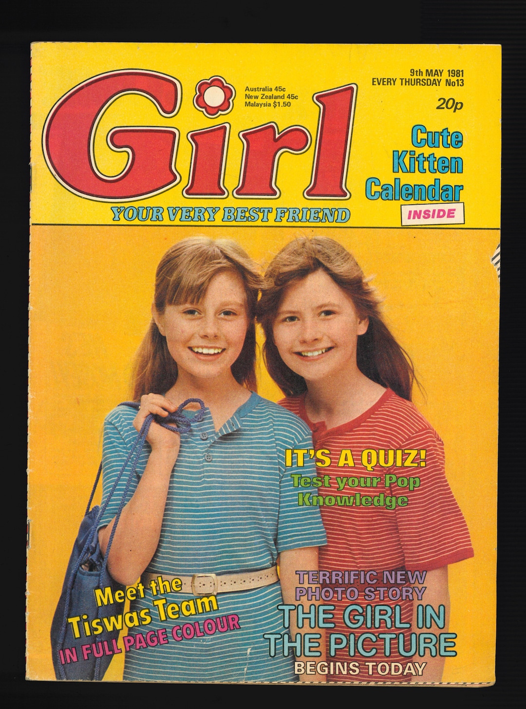 Girl No 13 May 9 1981 Original Vintage Teen Magazine Tis Was Team - Etsy