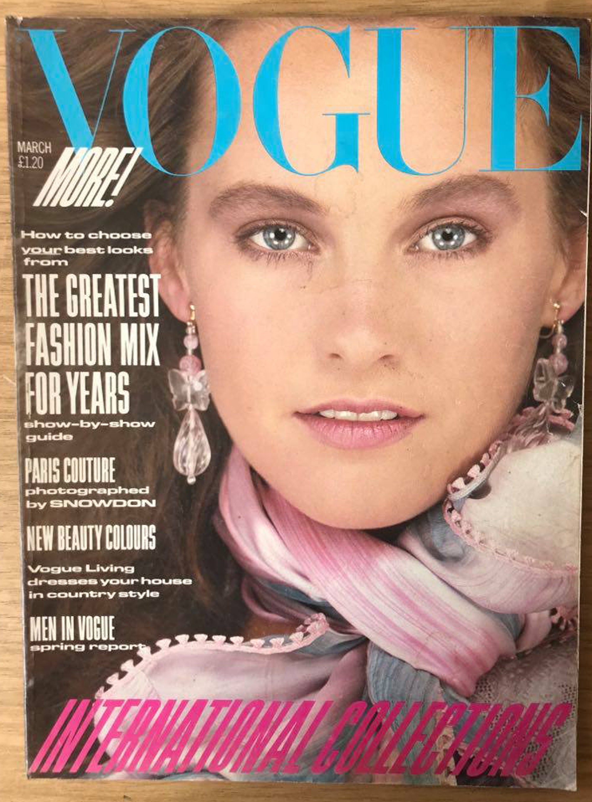 Vogue Reino Unido marzo 1982 British Original Vintage Magazine | Etsy