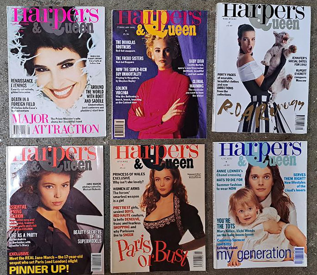 Harpers & Queen UK Jan - June 1992 British Original Fashion Magazine ...