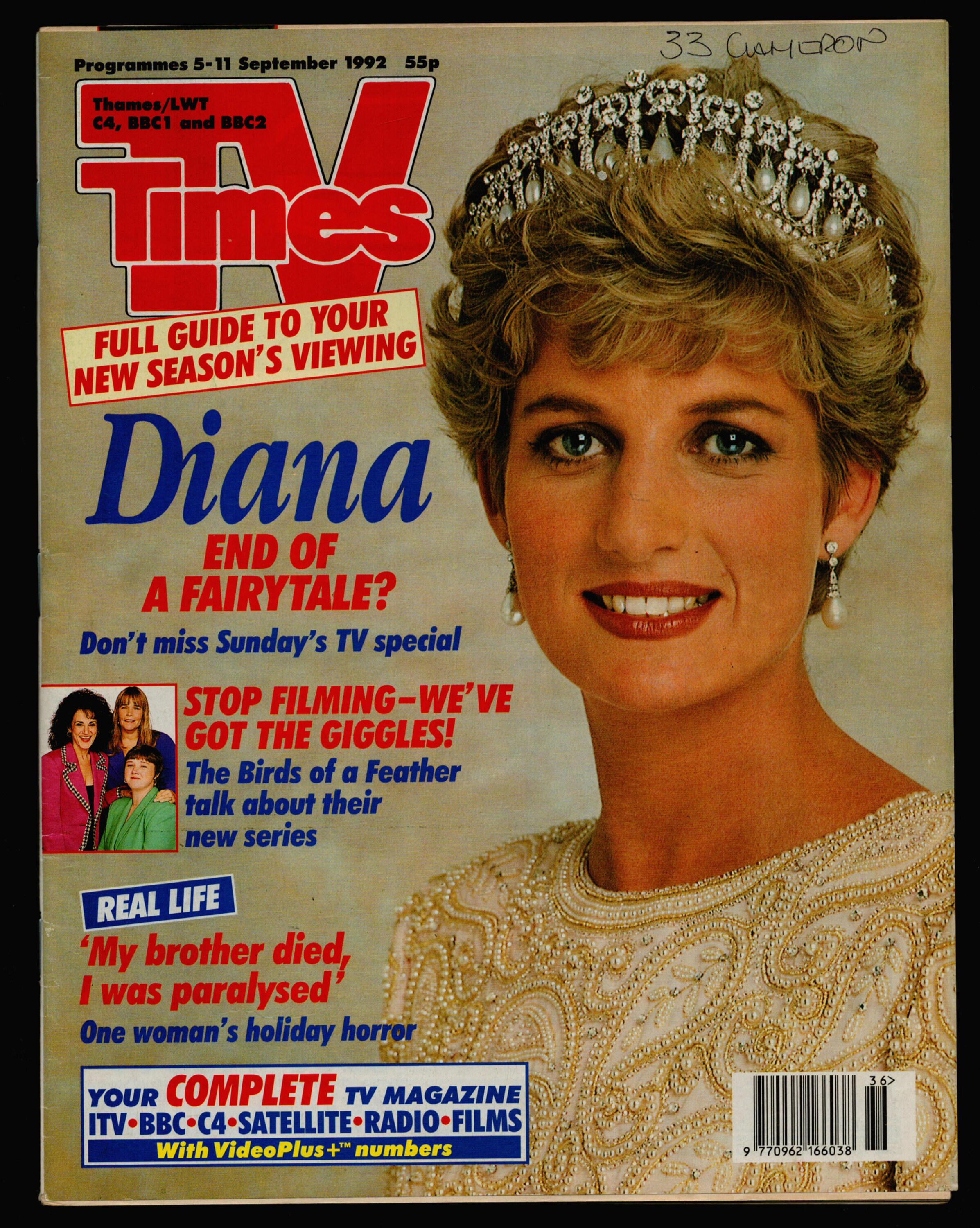 TV Times Sept 5-11 1992 Thames / LWT Original Vintage Magazine - Etsy UK