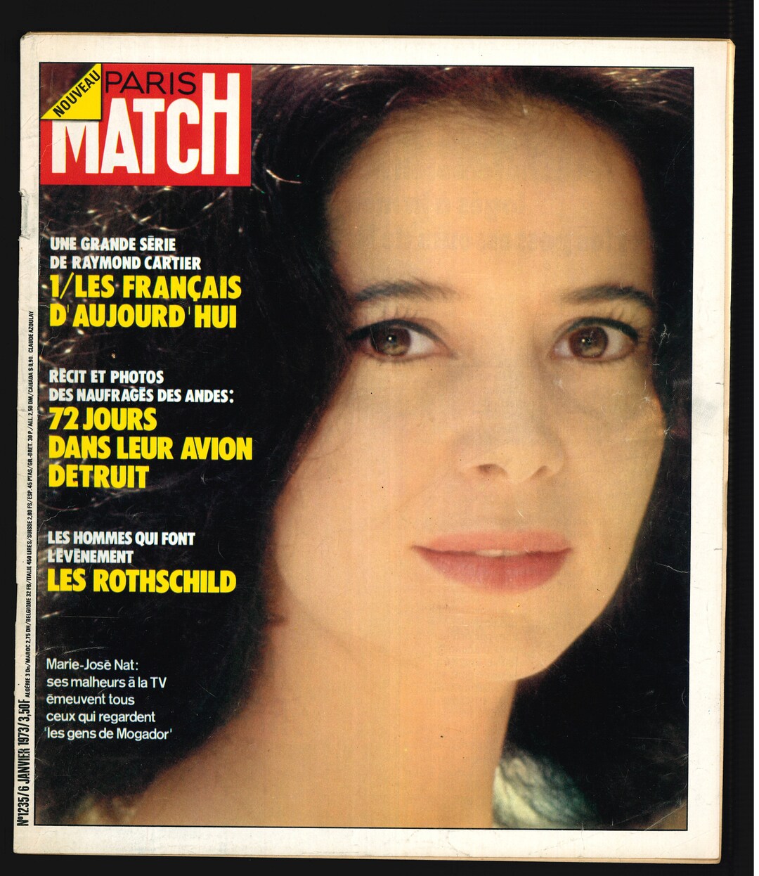 Paris Match Magazine Jan - Oct 1973 Original Vintage Magazine - Etsy