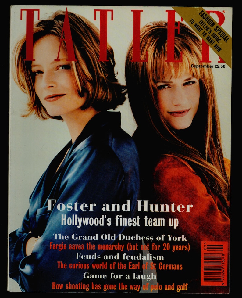 Tatler Sept 1996 Original Vintage Fashion Magazine Cover: - Etsy