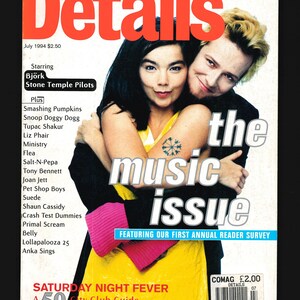 Details Magazine 1994 Back Issues Henry Rollins Bono & Edge Morrissey ...