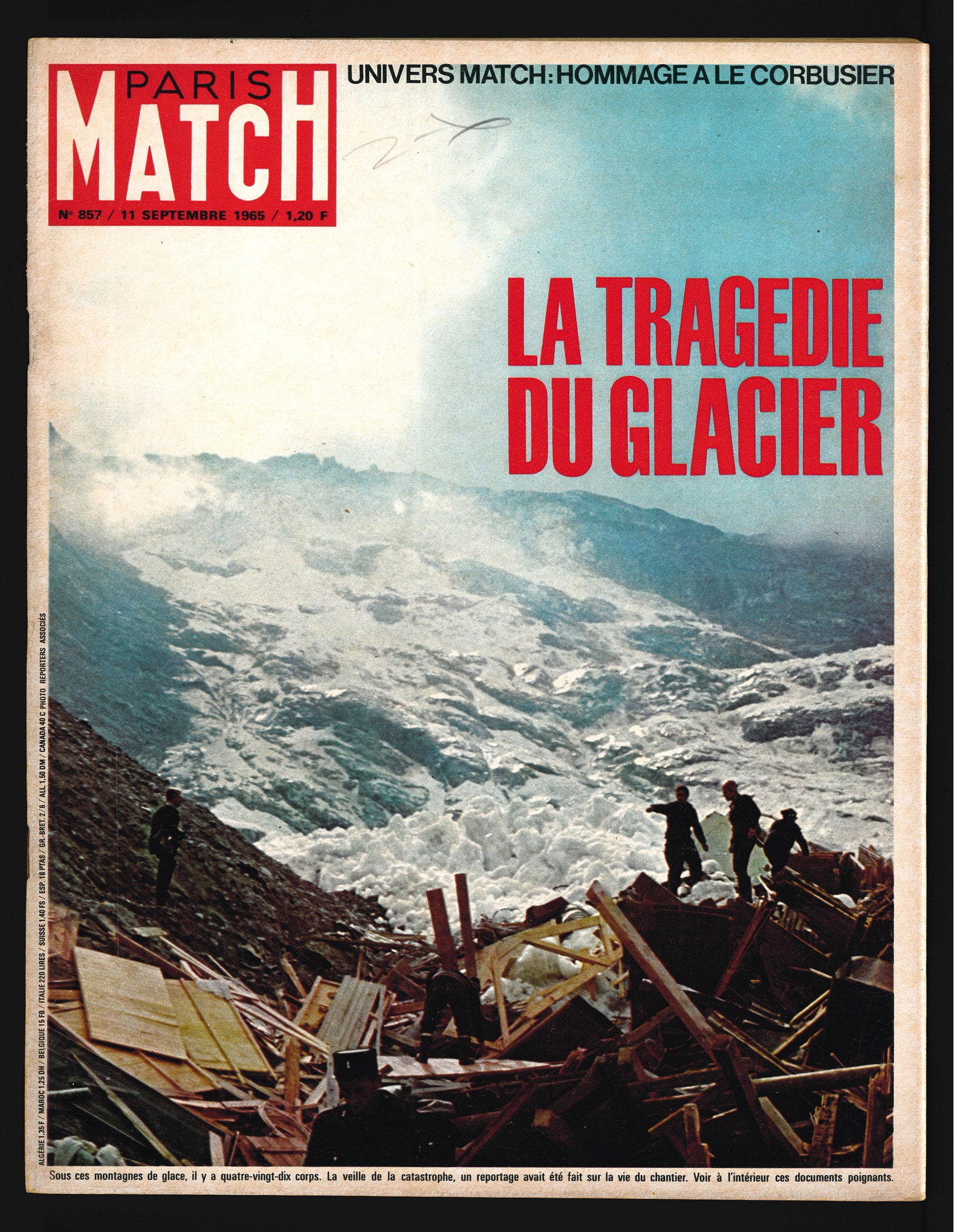 Paris Match Magazine Sept 1965 Hommage to Doctor Schweitzer, Tragedy ...