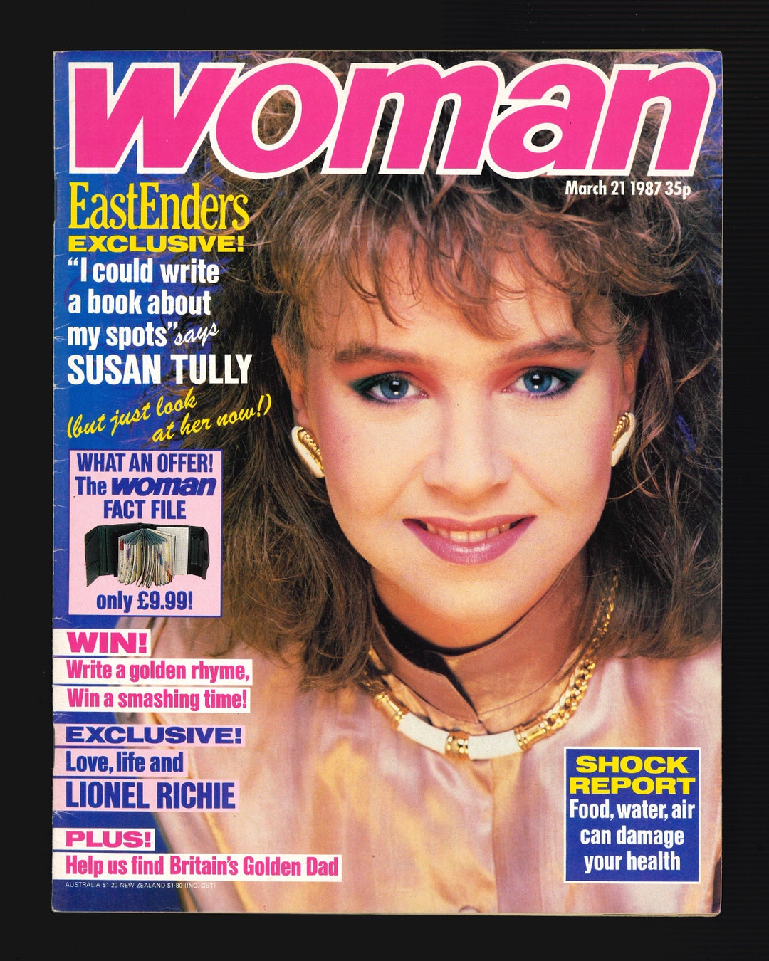 Woman Mar 21 1987 Vintage Magazine Fashion Beauty Cooking Susan Tully ...