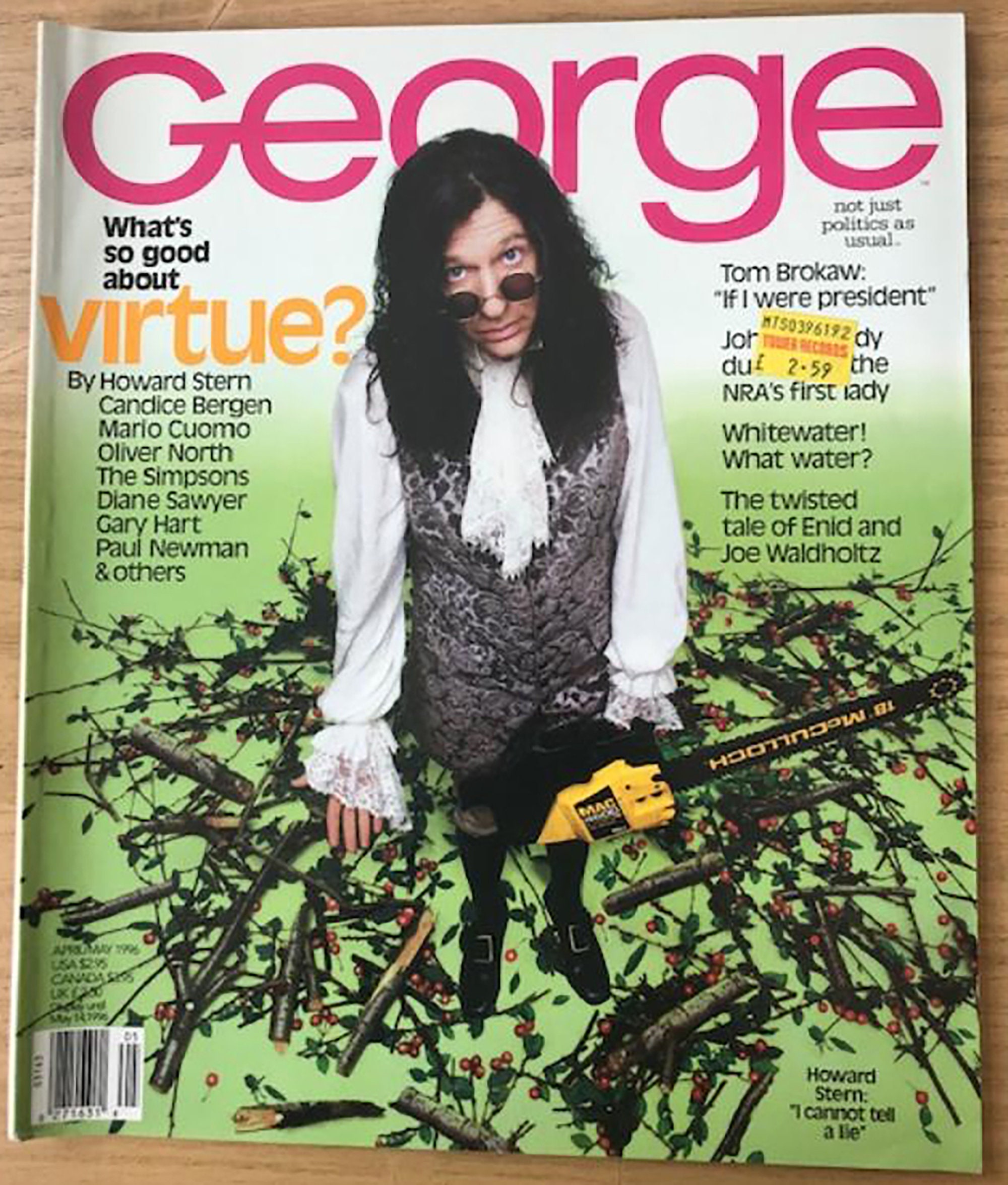 George Magazine April May 1996 Howard Stern Cover Photo by - Etsy