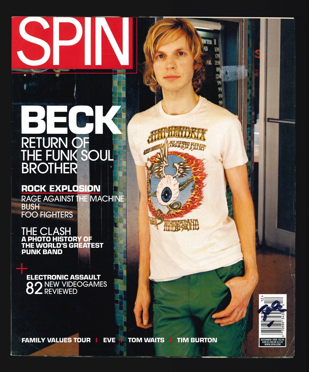 Spin Dec 1999 Music Magazine BECK - Etsy