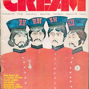 Cream No 25 June 1973 UK Rock and Roll Magazine Beatles Cover - Etsy