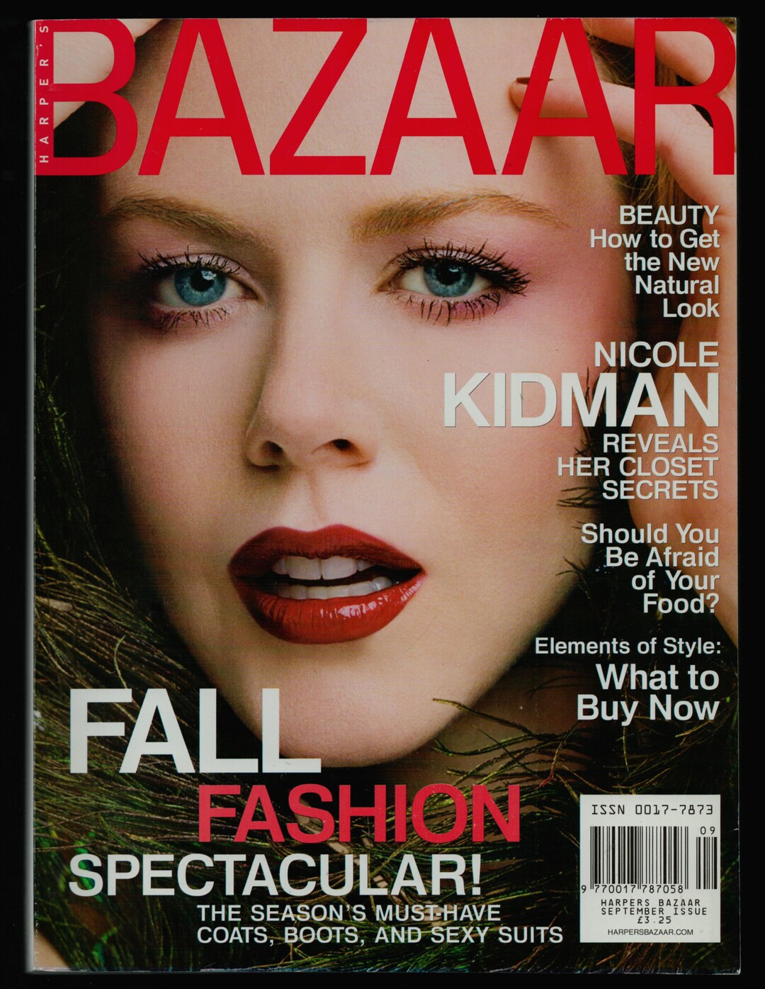 Harper's Bazaar US Sept 2001 American Original Fashion Magazine Cover ...
