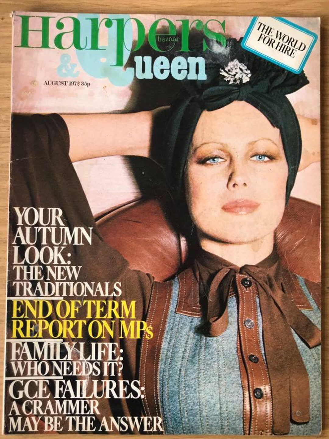 Harpers Bazaar & Queen UK Aug 1972 Original Vintage Fashion Magazine ...
