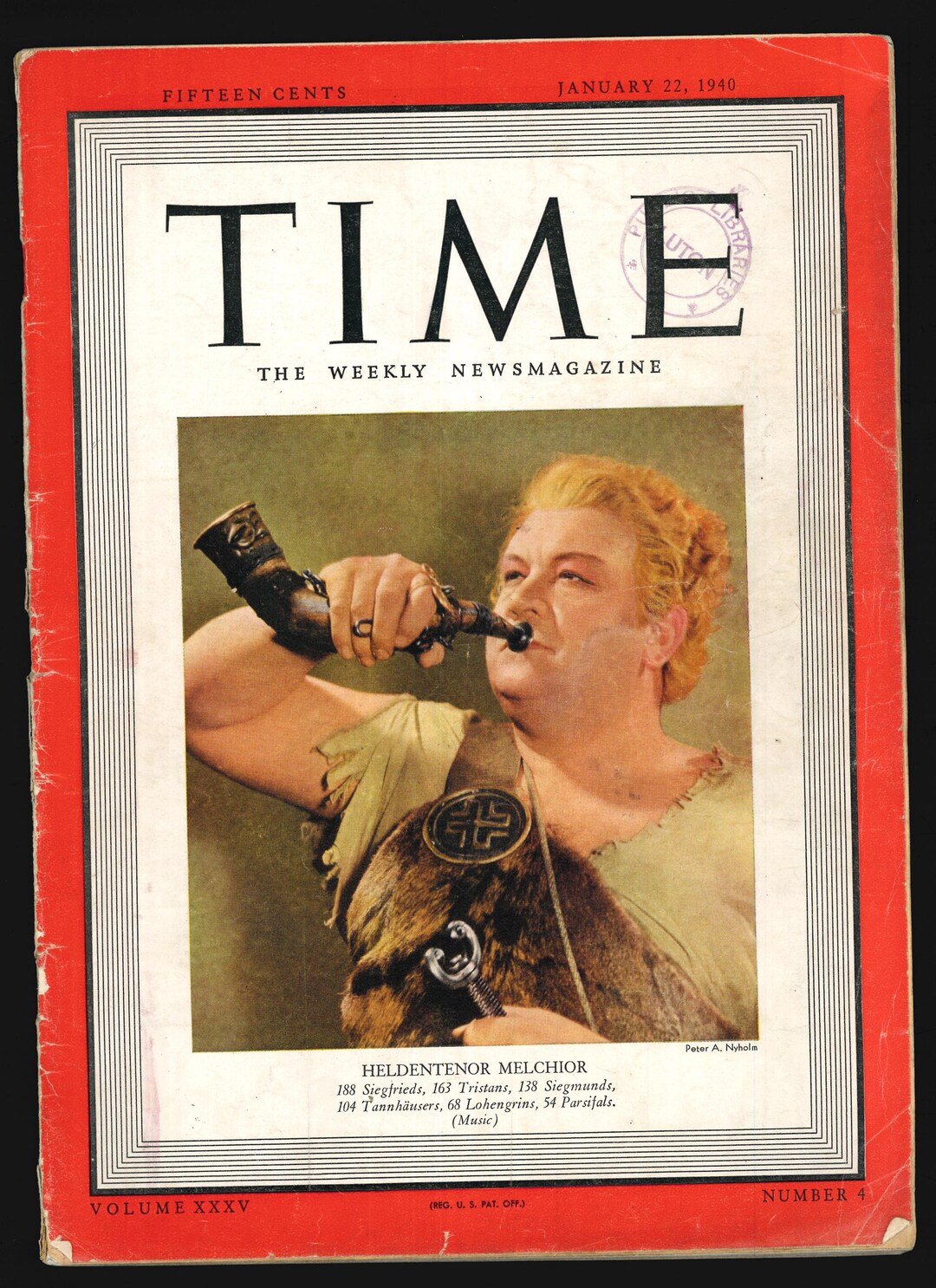Time US 1940 American Original Vintage Rare Retro Magazine WW2 Scarce ...