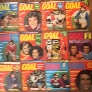 Goal Magazine 1970-1974 LOT X 28 Copies Worlds Greatest Soccer Weekly ...