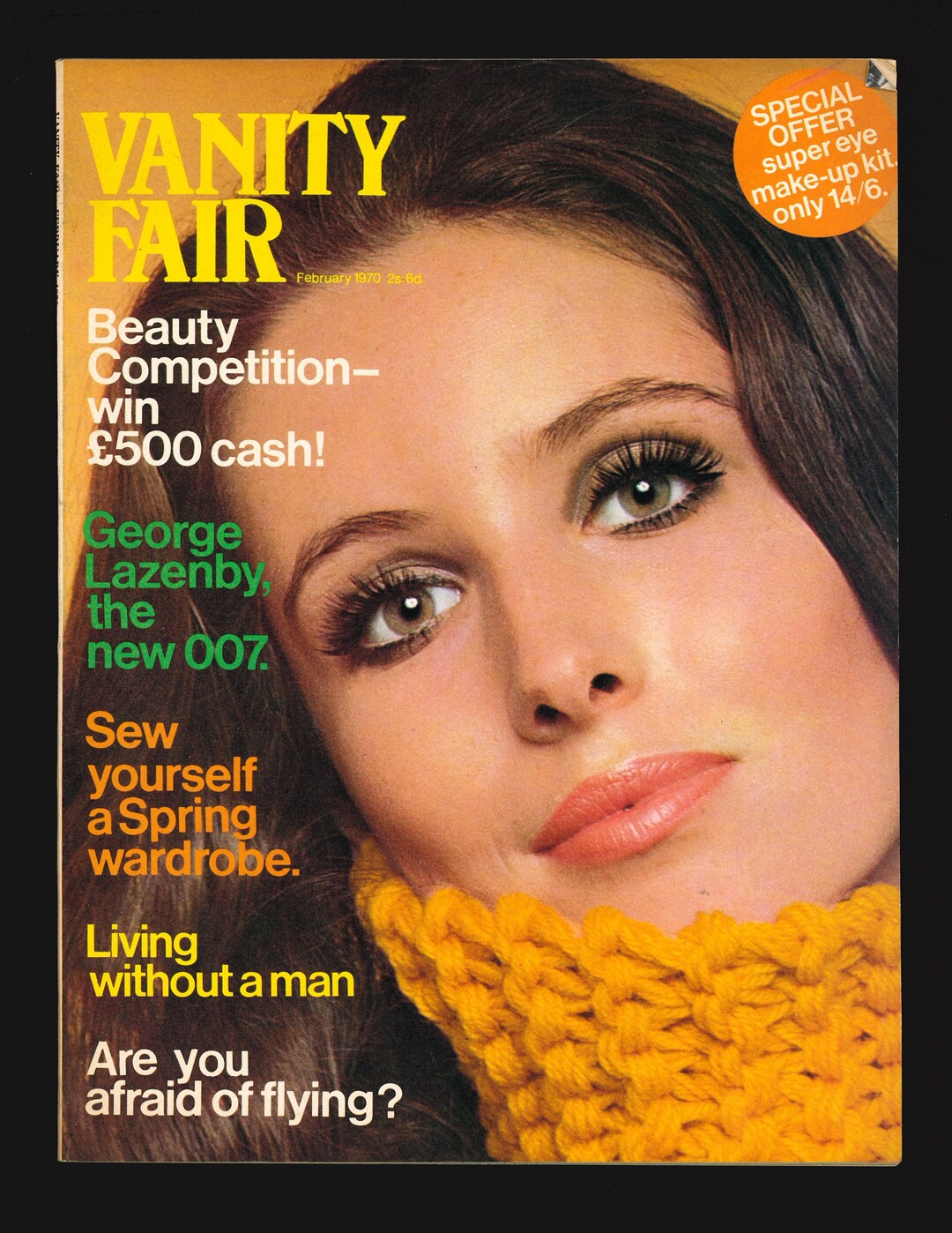 Vanity Fair Feb 1970 Rare Retro Vintage Original Fashion Magazine ...