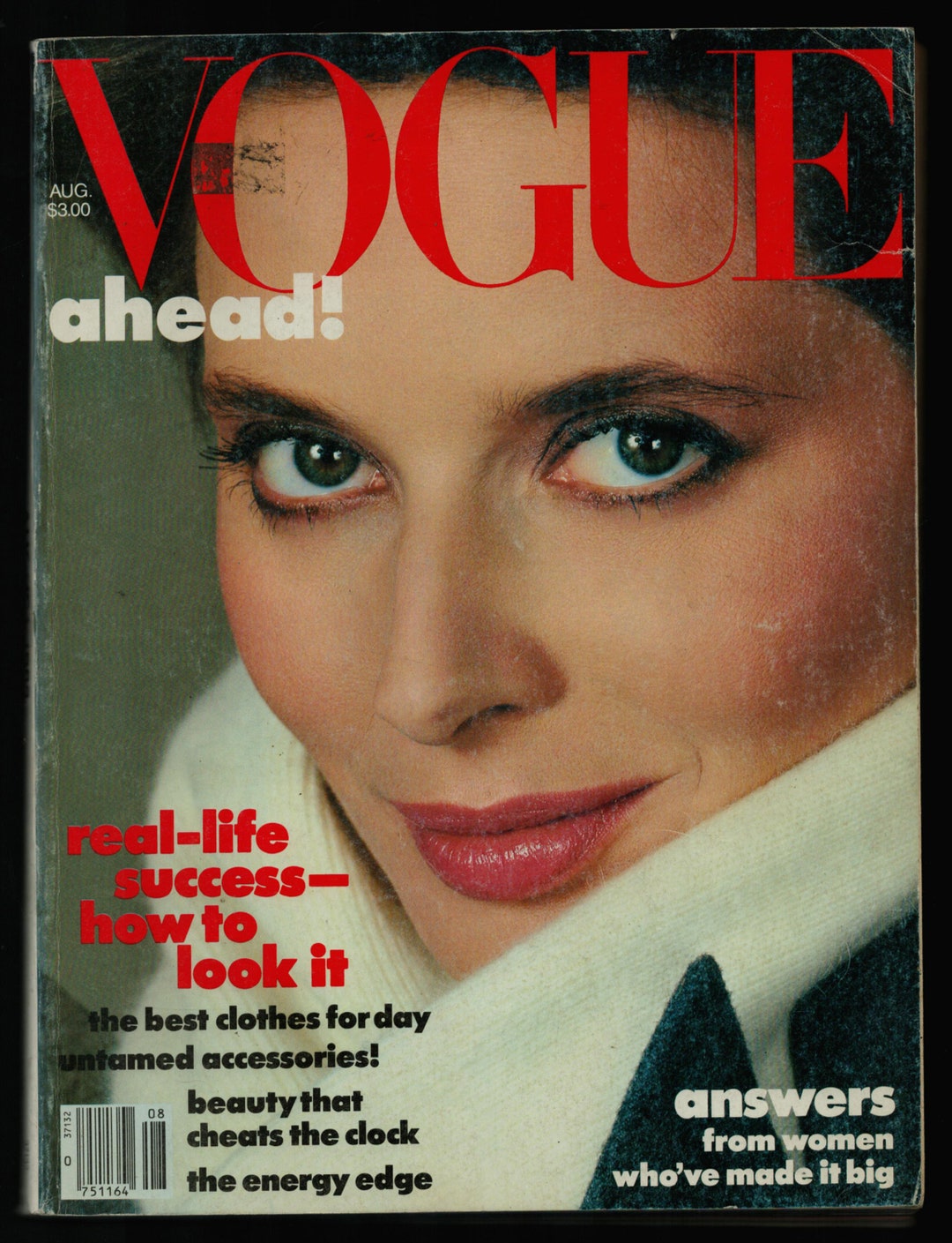 Vogue Aug 1983 US American Original Vintage Fashion Magazine Cover ...