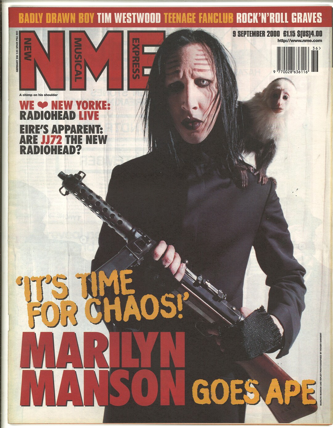 NME UK Sept 9 2000 Original Music Reading Magazine 21st - Etsy Norway