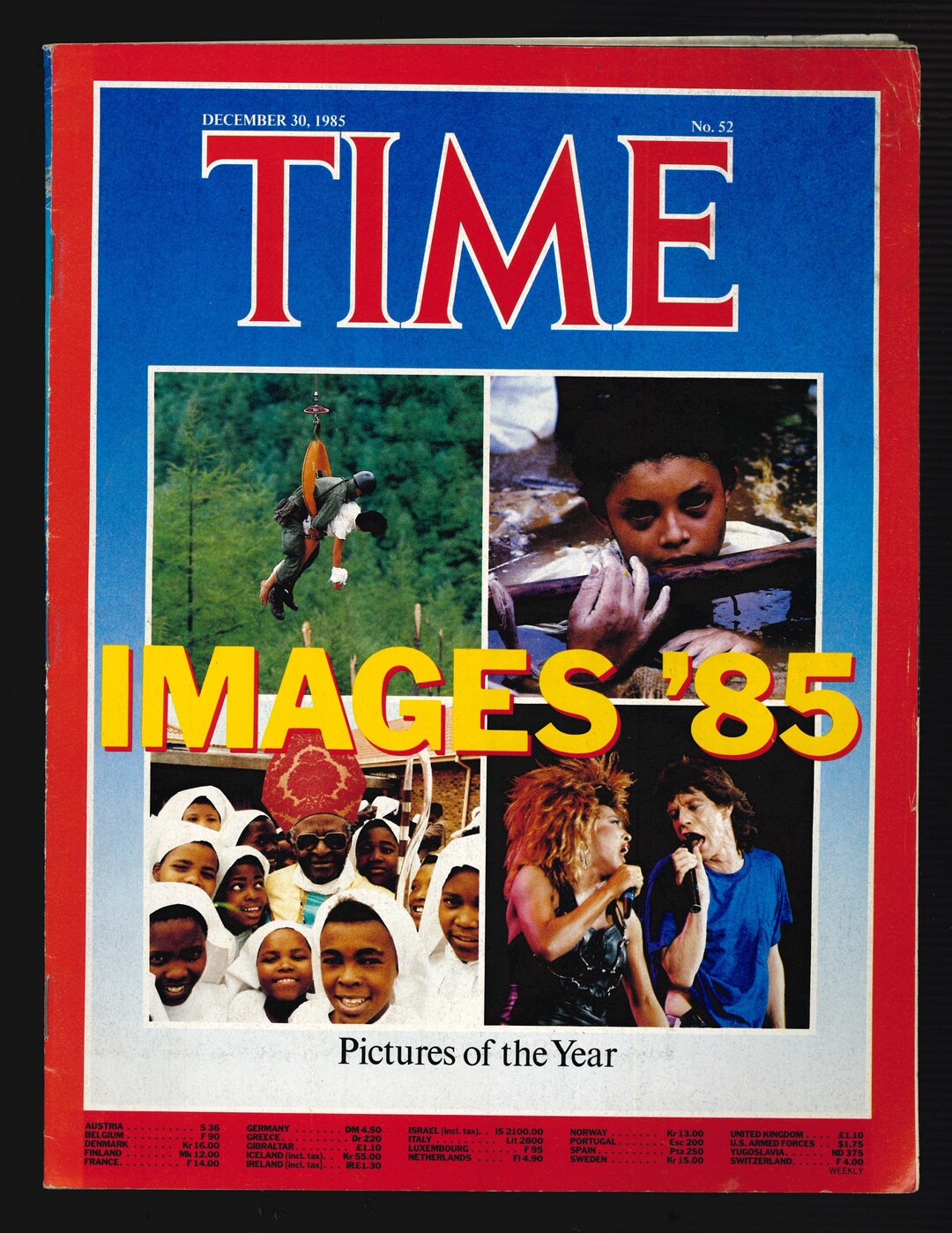 TIME DEC 30 1985 Vintage Magazine Pictures of the Year - Etsy