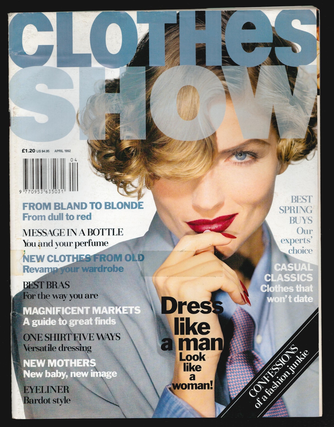 Clothes Show Magazine April 1992 Birthday - Etsy