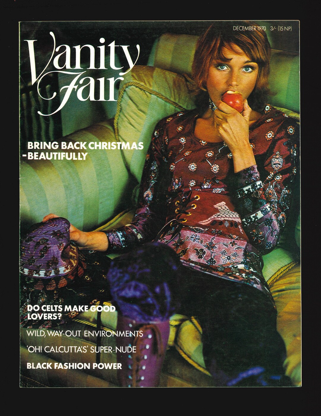 Vanity Fair Dec 1970 Rare Retro Vintage Original Fashion Magazine - Etsy