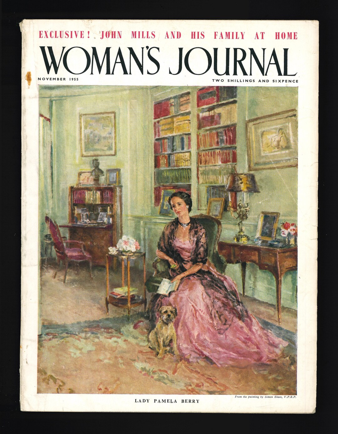 Woman's Journal Nov 1955 Original Vintage Magazine Cover: Lady Pamela ...