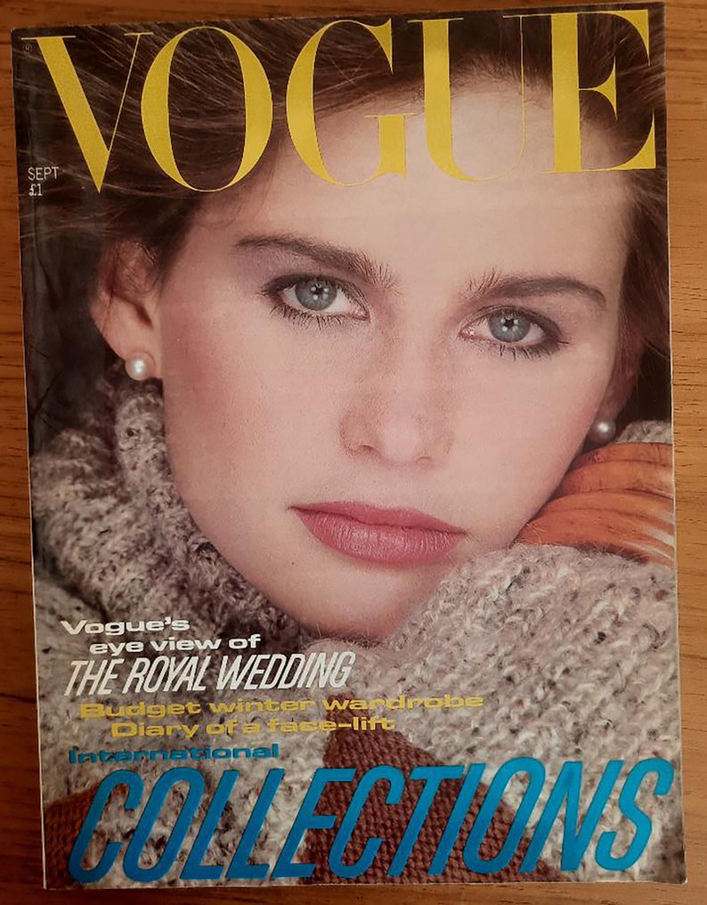 Vogue UK September 1981 British Original Vintage Fashion - Etsy