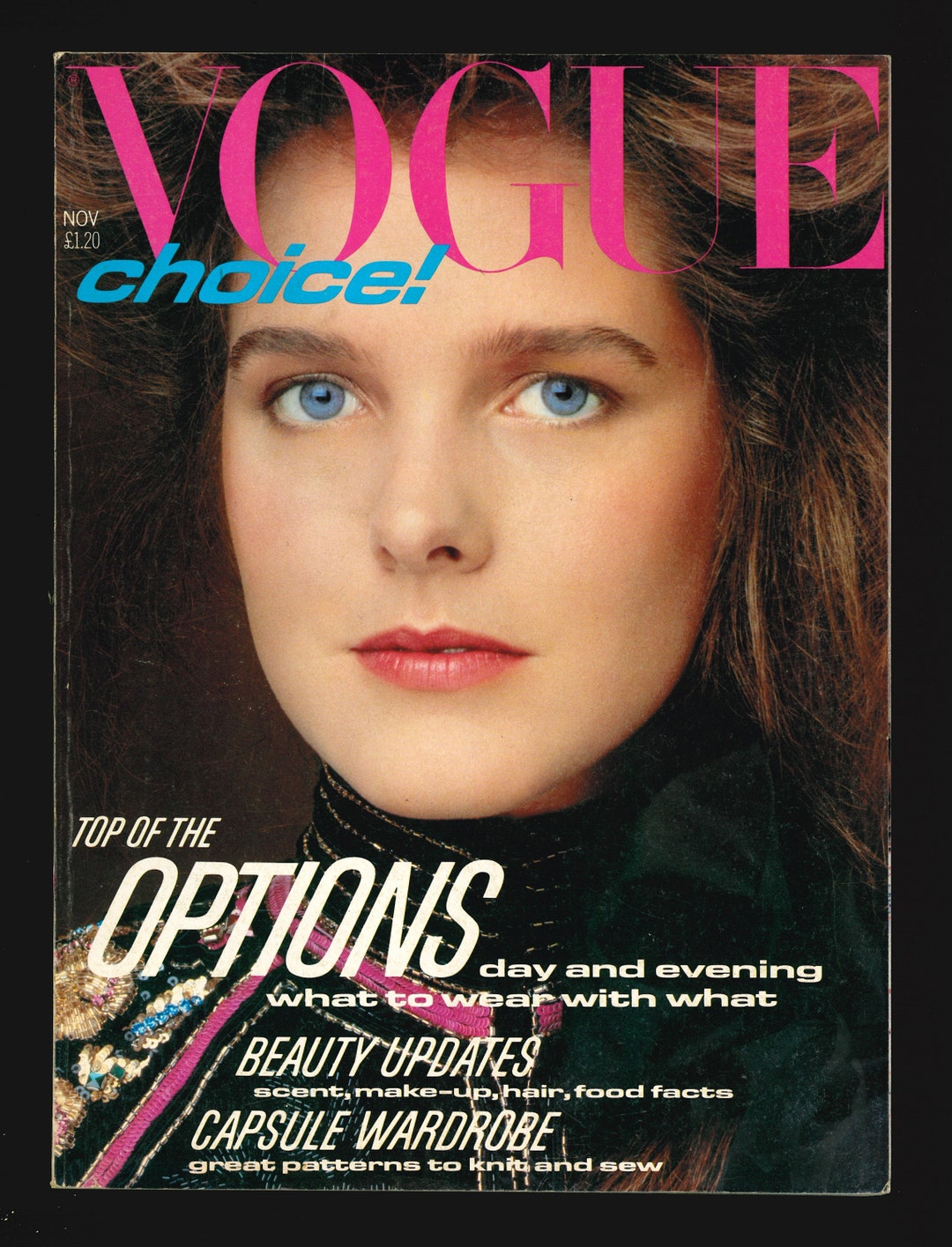 Vogue UK Nov 1981 Original Vintage Fashion Magazine Sloane Condren - Etsy