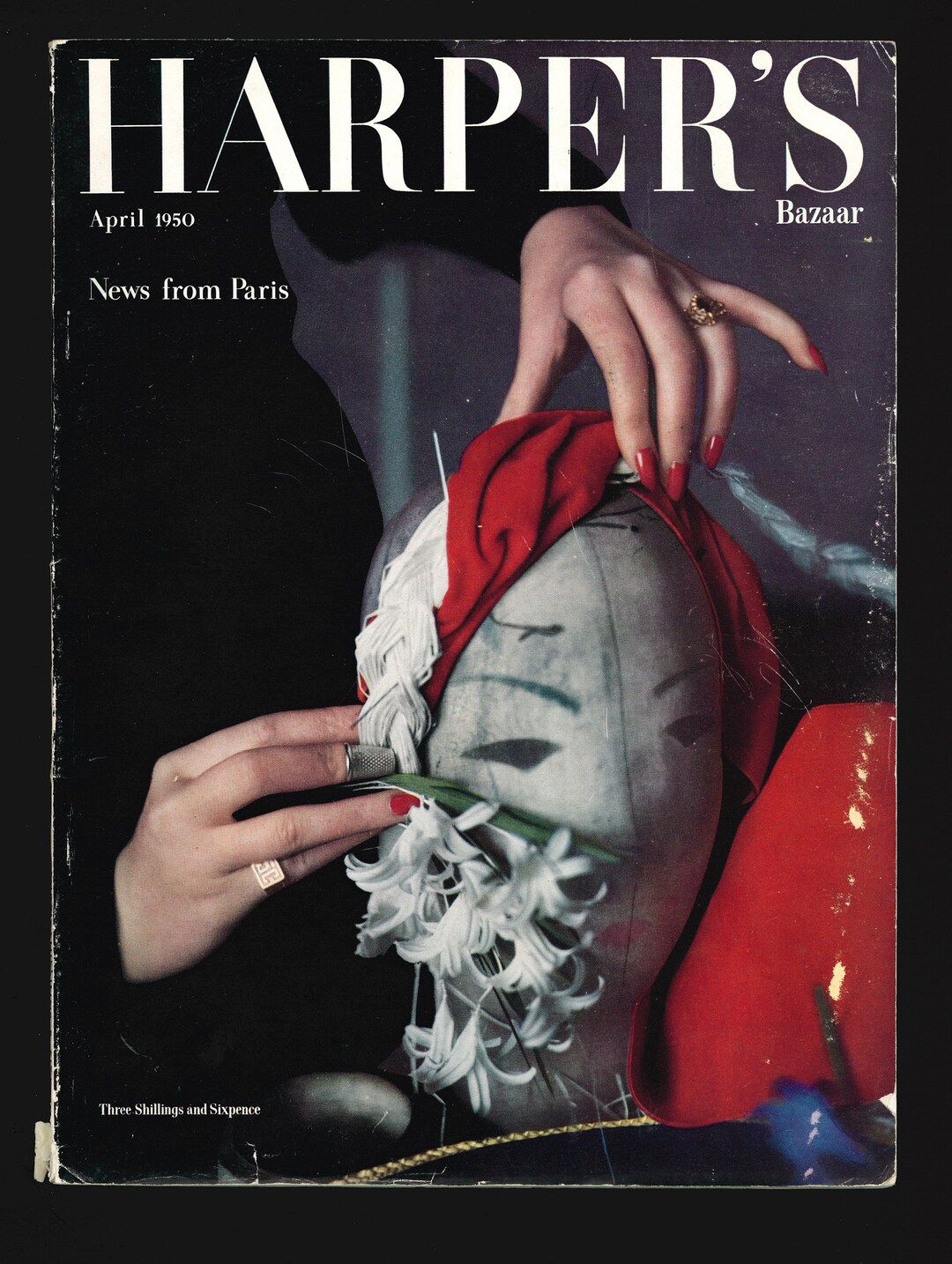 Harper's Bazaar UK April 1950 Original Vintage Fashion Magazine - Etsy