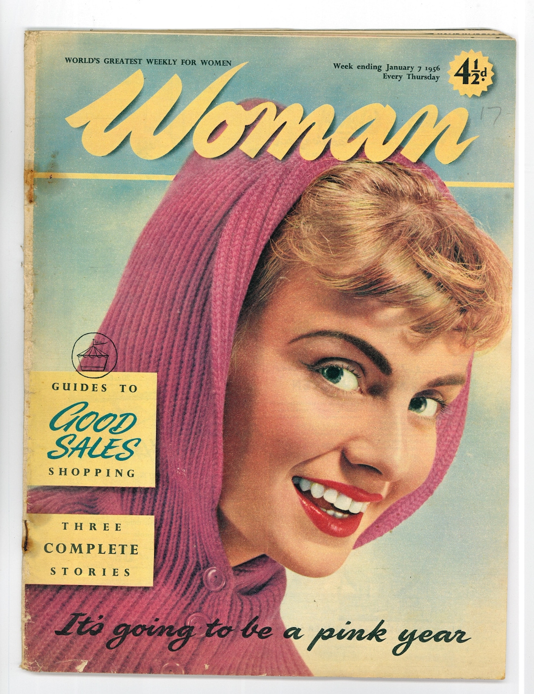Woman Jan 7 1956 Vintage Magazine Its Going to Be a Pink Year - Etsy