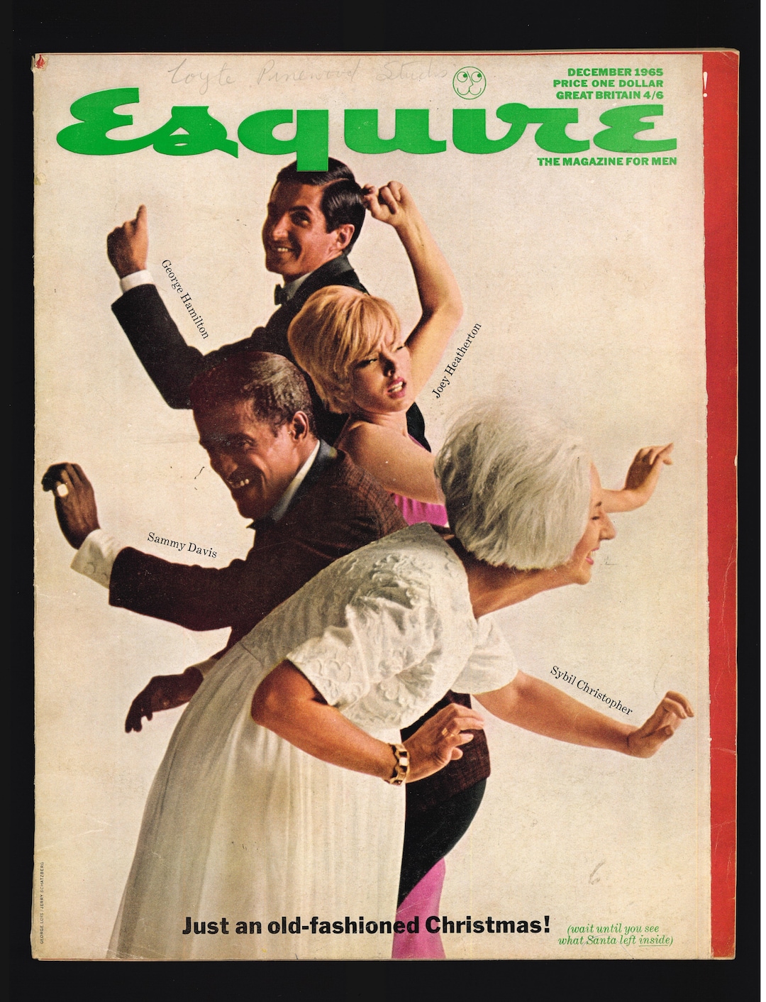 Esquire Dec 1965 Original Vintage Magazine George Hamilton Sammy Davis ...