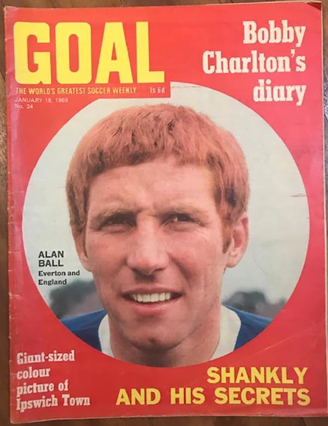 Goal Magazine Jan 18 1969 Worlds Greatest Soccer Weekly Allan Ball - Etsy