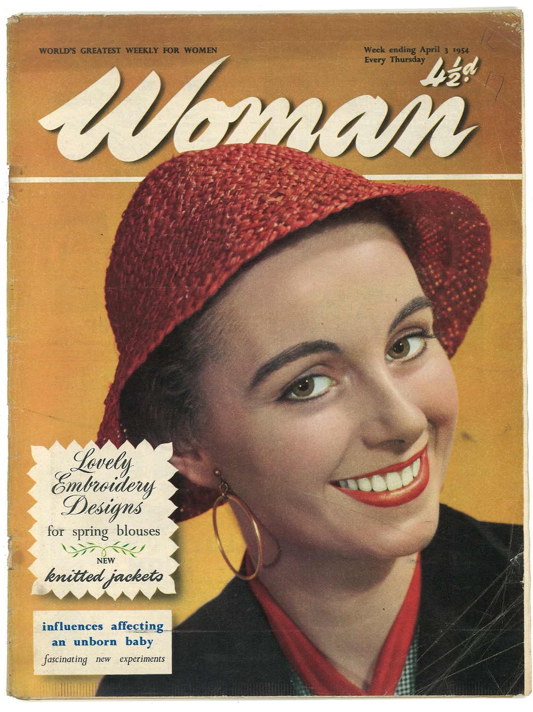 Woman UK April 3 1954 Original British Vintage Weekly Women Magazine ...