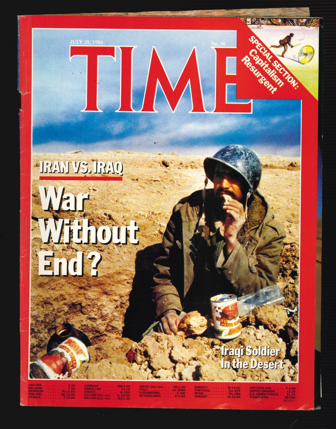 TIME JULY 28 1986 Vintage Magazine Iran Vs Irag War Without End? - Etsy