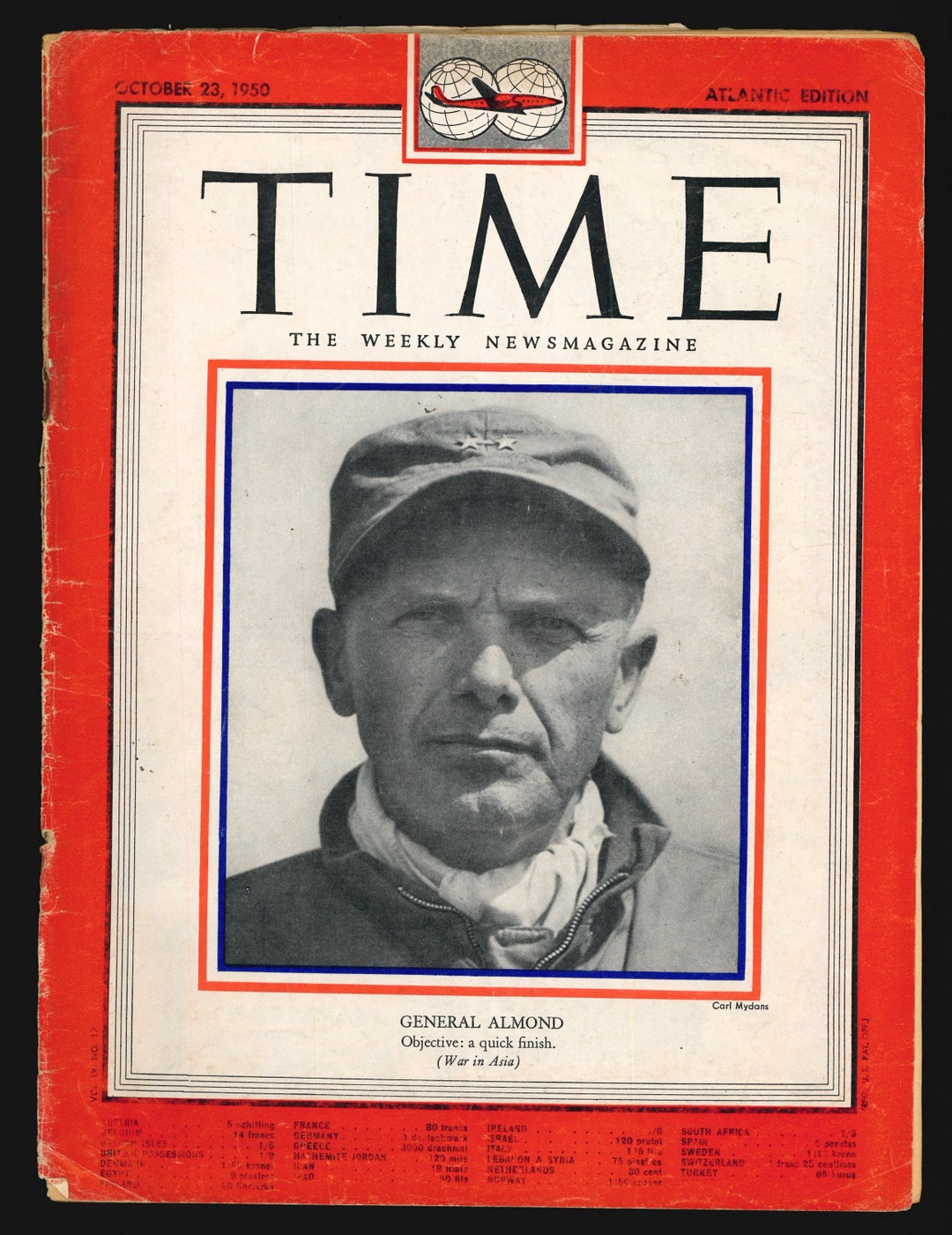 Time Magazine Oct 23 1950 General Ned Almond Ethel Merman Paul Lukas ...