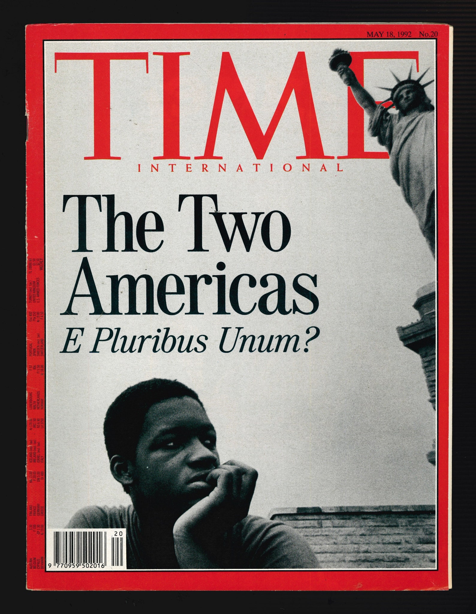 TIME MAY 18 1992 Vintage Magazine the Two Americas - Etsy