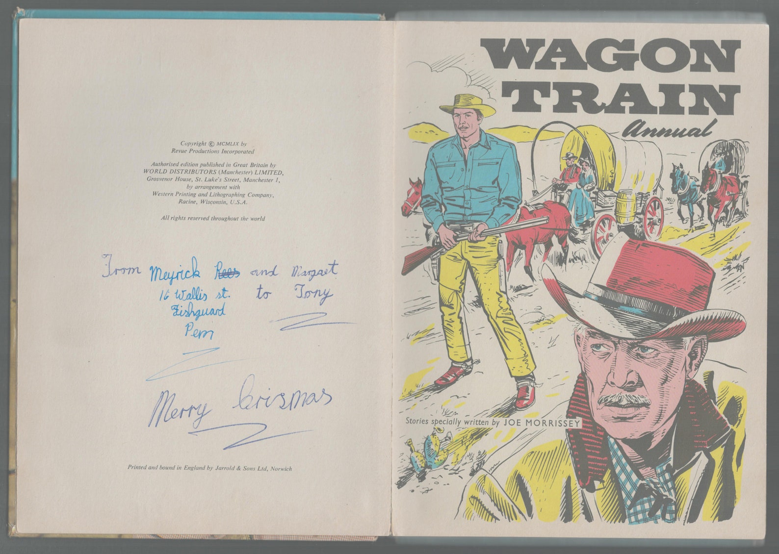 Wagon Train Comic Annual 1950's Edition Cowboy Adventure Hardback - Etsy