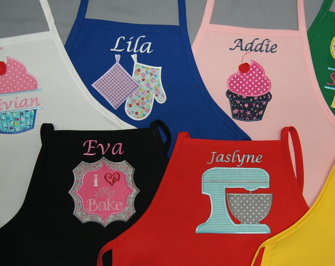 Personalized Children's Apron in Two Sizes - Etsy