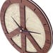 Peace Clock in Wood - Etsy
