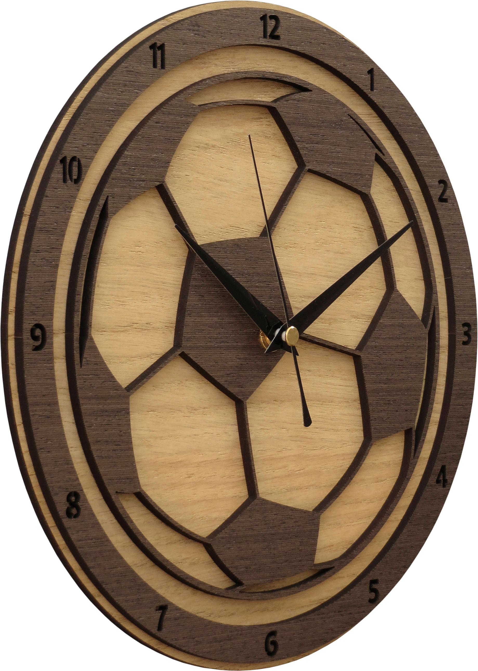 Football Clock in wood / Soccer Clock / Futbol Clock / Calcio | Etsy