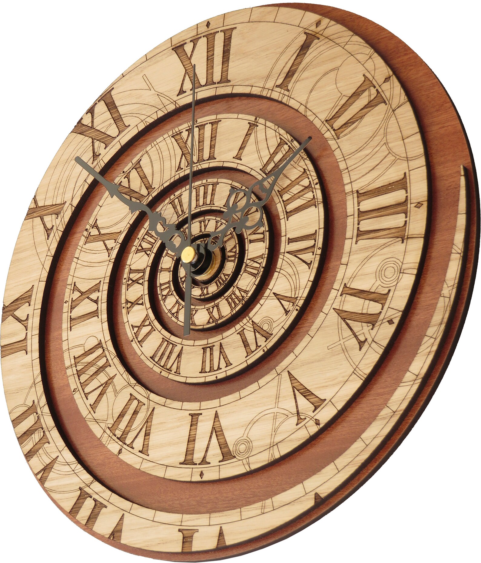 Doctor Who Clock in Wood Time Vortex Clock NT Inspired by - Etsy Canada