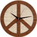 Peace Clock in Wood - Etsy