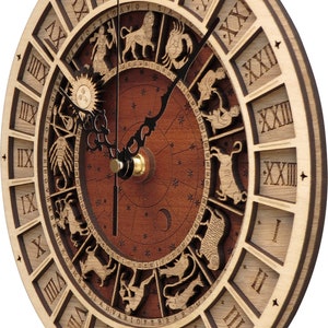 Venice Clock / Venetian Clock in Wood - Astronomical Clock - Etsy