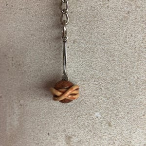 Spaghetti Meatball Charm , Miniature Food Jewellery , Polymer Clay ...